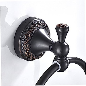 Black Towel Holder Black Towel Ring Towel Rack Black Vintage Black Bronze Brushed Towel Ring Round Black Towel Rack