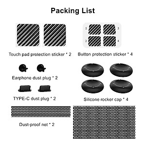 Steam Deck Touch Protector Accessories Kit,Screen Protector Stand Base and Carrying Package For Valve Steam Deck