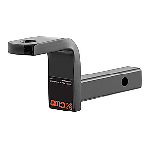 CURT 45521 Class 2 Trailer Hitch Ball Mount, Fits 1-1/4-Inch Receiver, 3,500 lbs, 3/4-Inch Hole, 3-1/4-Inch Drop, 2-5/8-Inch Rise , black