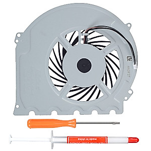 New PS4 Slim Fan, Internal Cooling Fan Replacement for Sony PlayStation 4 PS4 Slim CUH-20xx CUH-21xx CUH-22xx (CUH-2015A CUH-2016A CUH-2116B CUH-2216A) Console with Screwdrivers & Thermal Paste