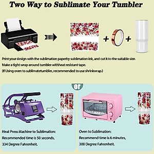 Tswofia 30 Oz Sublimation Tumblers, Sublimation Tumbler Blank with Portable Handle, Stainless Steel Sublimation Cup with Straw Leakproof Flip, Individually Boxed (8 Pack)