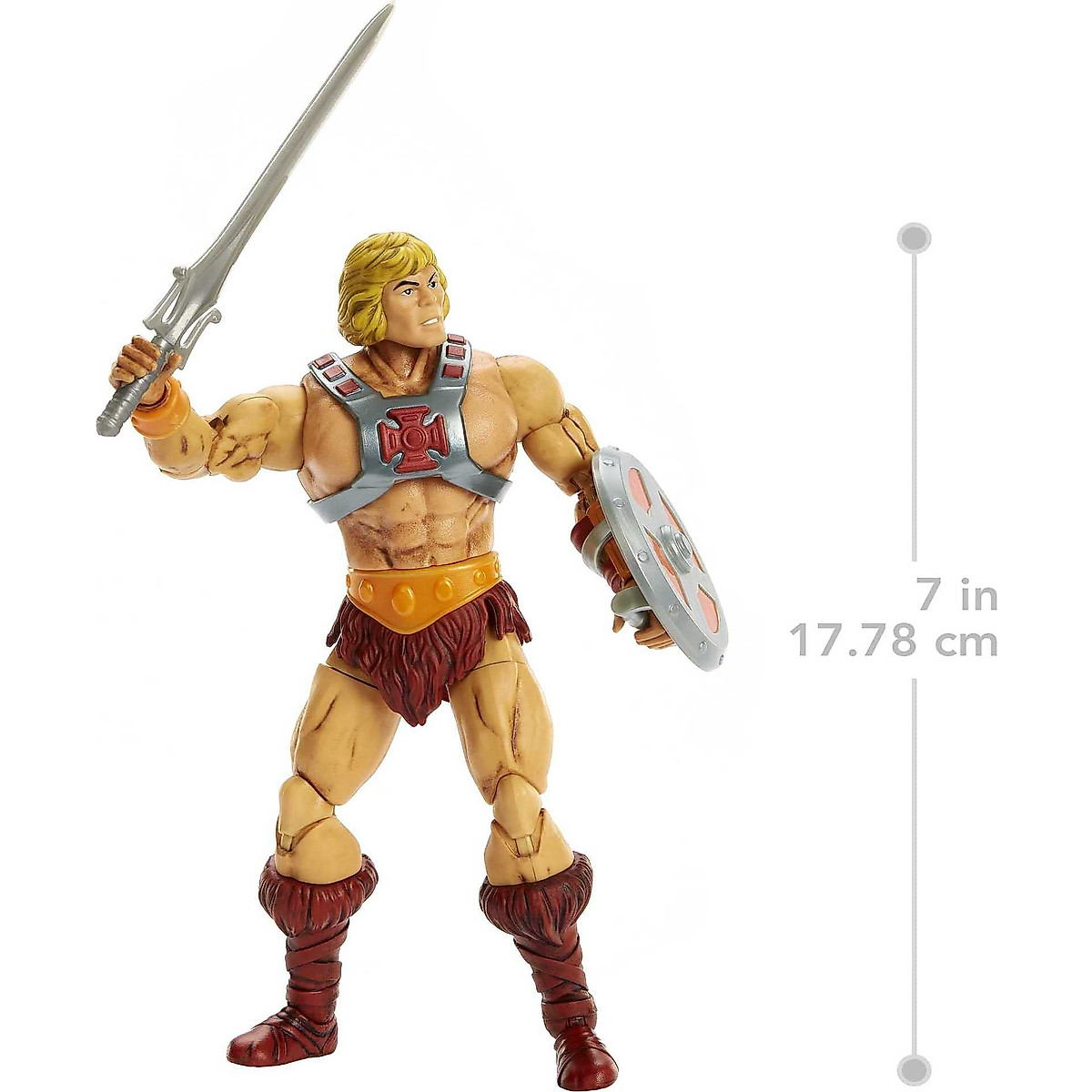 Masters of the Universe Masterverse He-Man Action Figure, 40th Anniversary Figure with Accessories, Motu Character Toy Collectible ​​​