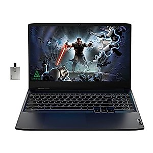 Lenovo 2022 IdeaPad Gaming 3 15.6" FHD 120Hz Gaming Laptop, AMD Ryzen 5-5600H Processor, 32GB RAM, 1TB PCIe SSD, Backlit Keyboard, GeForce GTX 1650, HD Webcam, Windows 10, Black, 32GB USB Card