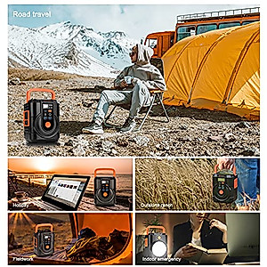 111Wh/30000mAh Portable Power Station, Camping Solar Generator Power Bank with AC Outlet 2USB Ports for CPAP Outdoors Tent Camping RV Fishing Home Laptop Emergency Backup