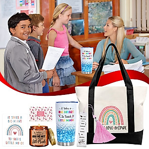 Teacher Appreciation Gifts for Women, Best Teacher Christmas Gifts, Stainless Steel Unique Funny Thank You/Retirement/Christmas/Birthday Baskets Gifts for Teachers