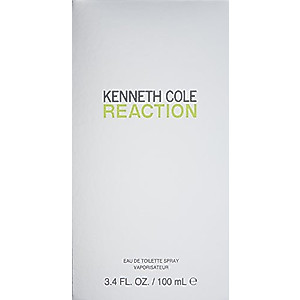 Kenneth Cole Reaction Eau de Toilette Spray for Men, 3.4 Fl Oz