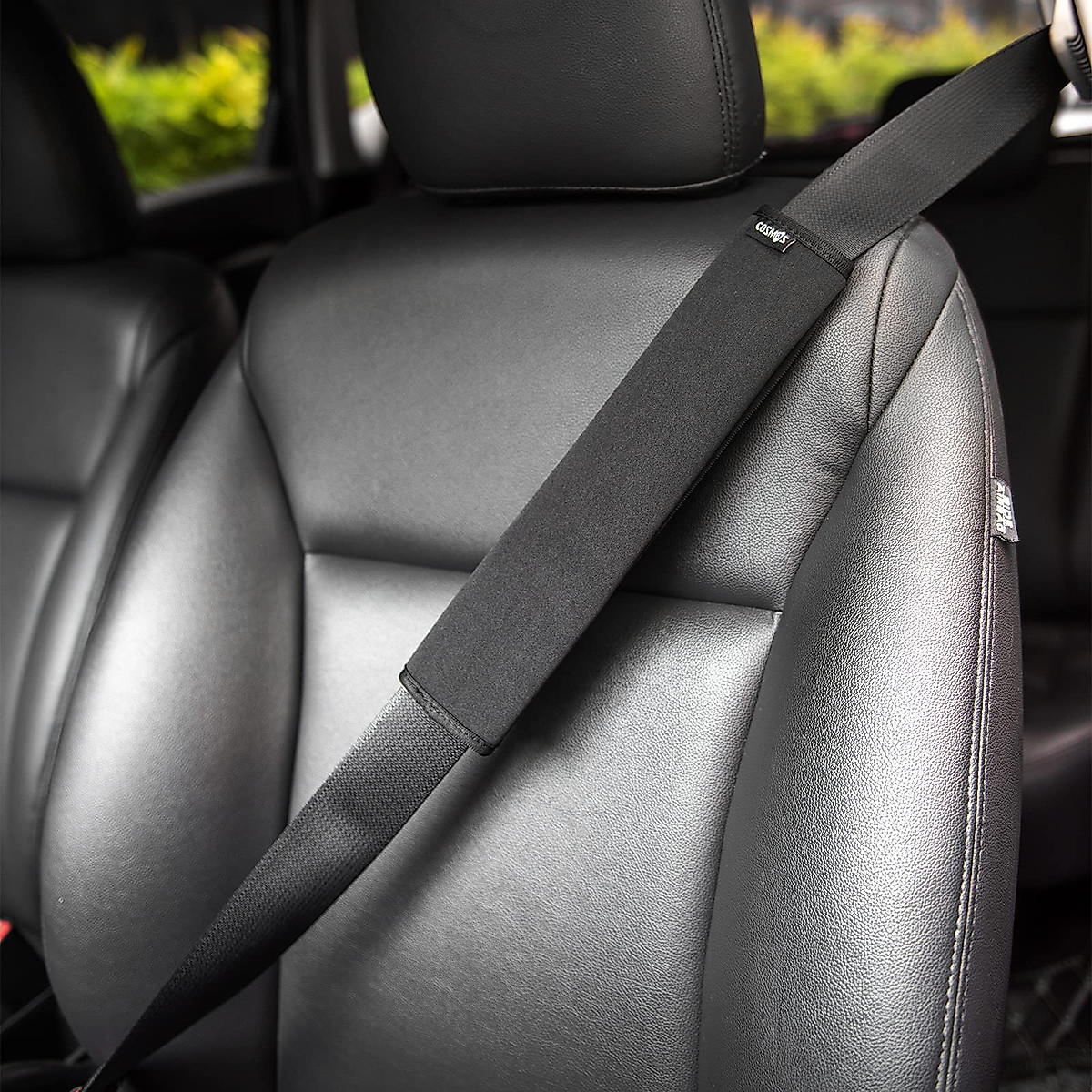 Cosmos 2 Pcs Neoprene Comfort Shoulder Strap Pads for Laptop Bag, Messenger Bag, Sport Bag, Travel Bag, Black Color, 12 Inches