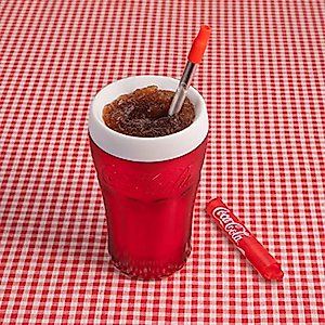 ZOKU Coca-Cola Float & Slushy Maker, Retro Make and Serve Cup with Freezer Core Creates Single-serving Smoothies, Slushies and Milkshakes in Minutes, BPA-free, Set of 2
