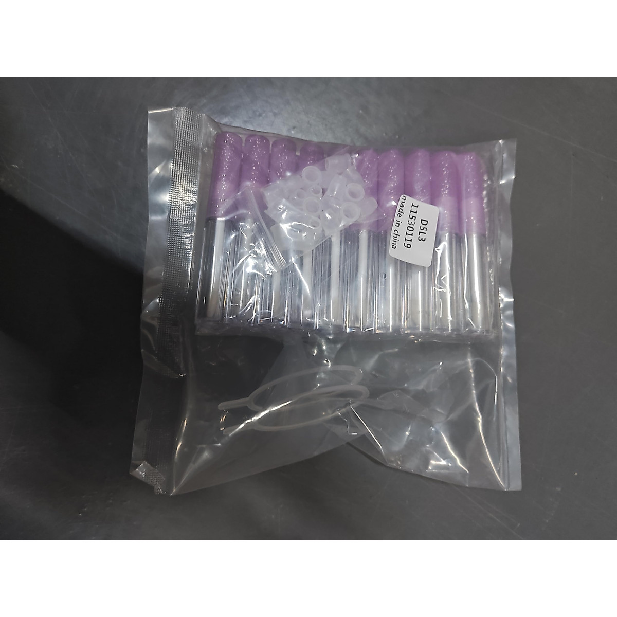 Doublelife 20Pcs 1.3ML Purple Empty Tubes Lip Gloss Balm Cosmetic Mini Containers DIY Bottles