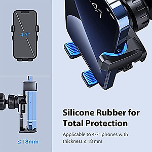 Phone Mount for Car Phone Holder [Upgraded Metal Hook Clip] Gravity Phone Holder Car Mount for iPhone Air Vent Clip Auto Lock Car Cell Phone Holder Mount Cradle in Vehicle Fit for Smartphone