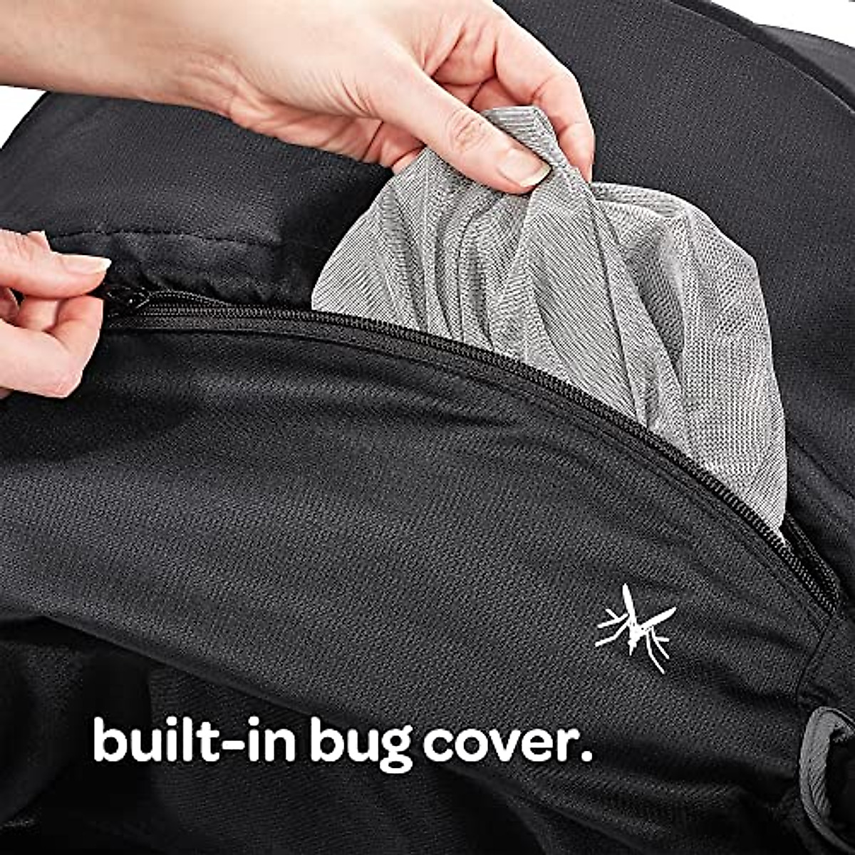 Larktale Caravan with Canopies - Double Seater Collapsible Wagon, All-Terrain Stroller Wagon for Kids, Baby, Toddler - Caravan/Canopies Bundle