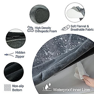 Casa Paw XL Orthopedic Dog Bed - Extra Large, Washable, Memory Foam with Comfy Pillow, Waterproof Lining & Non-Skid Bottom