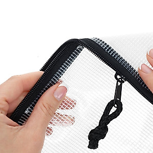 Pro Art Vinyl, 10-inch x 13-inch Mesh Bag with Zipper, Transluscent