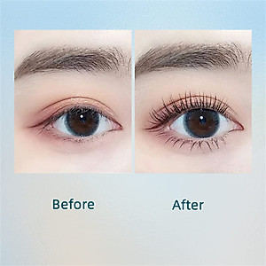 Ultra Fine Waterproof Mascara for Fine Short Eyelash,Skinny Black Mascara,Catching Tiny Eyelashes，Lengthening & Thickening Mascara (1 Pcs)