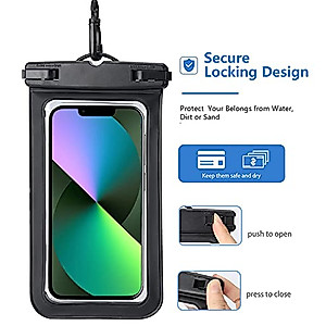 BMHOLU Waterproof Phone Pouch (5) Brown