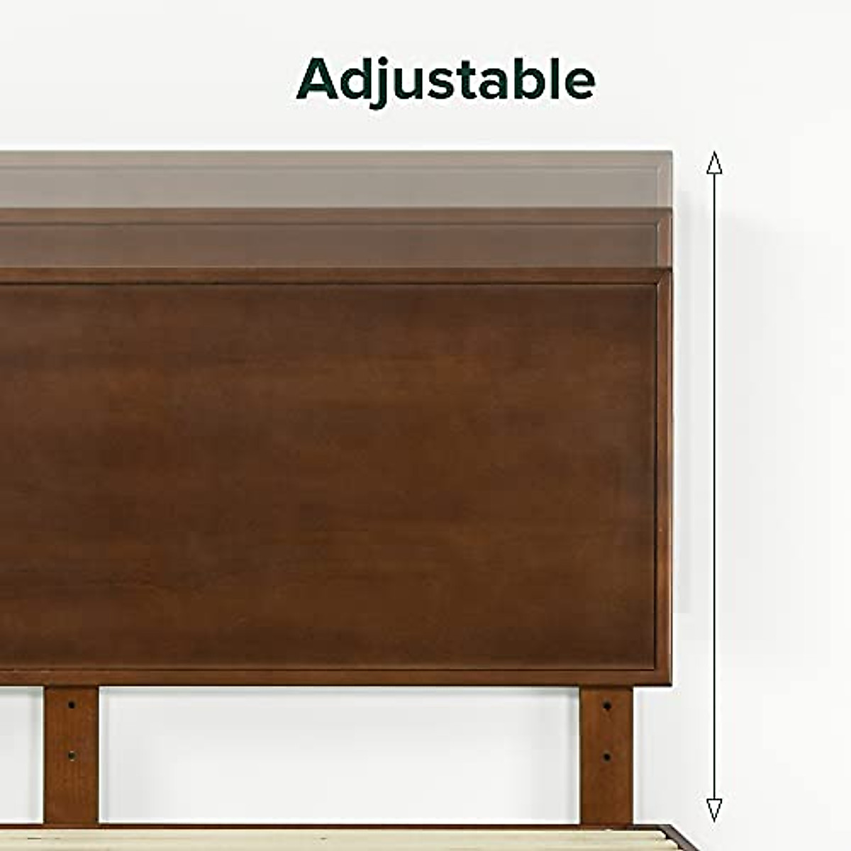 ZINUS Raymond Wood Platform Bed Frame with Adjustable Wood Headboard / Solid Wood Foundation / Wood Slat Support / No Box Spring Needed / Easy Assembly, Full