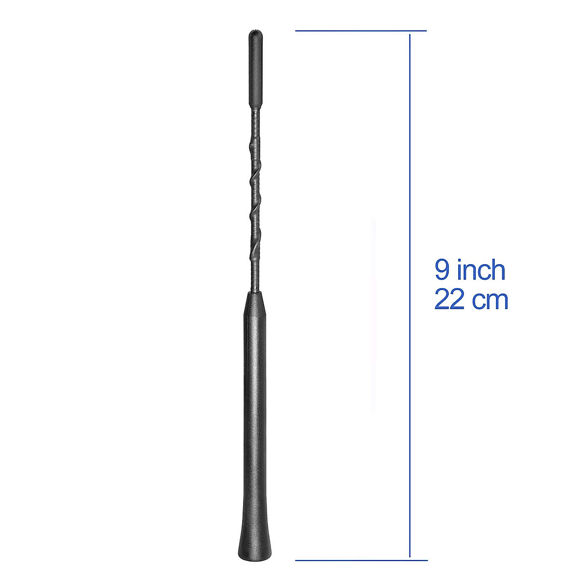 Bingfu Universal Vehicle Roof Mount Rubber Car Antenna Replacement Mast 9inch Compatible with Jeep Ford GMC Dodge Chevrolet Toyota Hyundai Infiniti Kia Nissan Chevy Mazda 3 Subaru Forester Vehicles