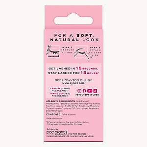 Eylure Press On Pre-Glued False Eyelashes, Naturals, No. 031, 1 Pair