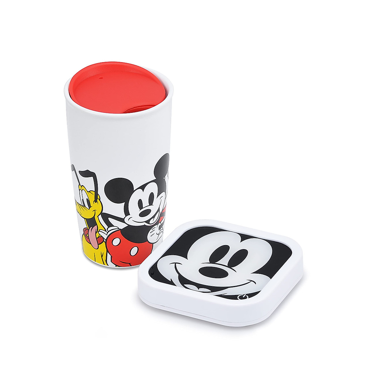 Mickey & Friends Glass Top Mug Warmer with 16 Ounce Mug