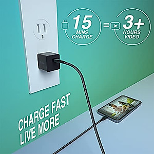 Ailun 2Pack 20W USB C Power Adapter,PD Port Thumb Wall Charger Block Fast Charge Compatible with iPhone 14/14 Pro/13/13 Pro/12/12 Pro/12 Mini/11,Galaxy,Pixel 4/3,iPad Pro (Cable Not Included) Black