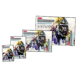 Derwent Watercolor Paper Pad, A4, 8.27 x 11.69 Inches Sheet Size, 12 Sheets (2301970) White