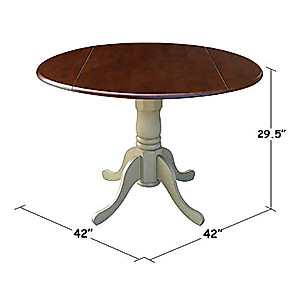 International Concepts Drop Leaf Dropleaf Table