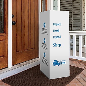 Nautica Home Invigorate 10" Medium-Plush Gel Memory Foam Mattress with Cooling Air Flow and Pressure Relieving Foam Layers, Bed-in-a-Box, Queen White