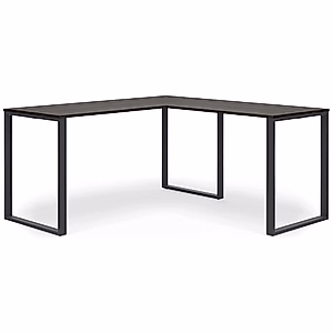 HON Basyx L-Shape Corner Computer Desk, Gray