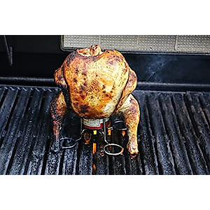 Beer Can Chicken Holder for Grill, Smoker, or Oven - Make Tender, Moist, Flavorful Chicken Easily with This Beer Butt Chicken Stand