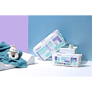 MADE OF The Better Baby Diapers - Hypoallergenic Diapers for Sensitive Skin, Unscented, 10 Hour Absorbency - Pediatrician and Dermatologist Tested - Size 0 (144 Count)
