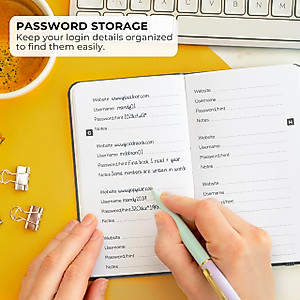 Clever Fox Password Book – Alphabetized Internet Address & Password Organizer – Computer & Website Password Keeper Notebook – Log-In Password Journal – Pocket, 6.2x3.5″, Hardcover (Mystic Gray)
