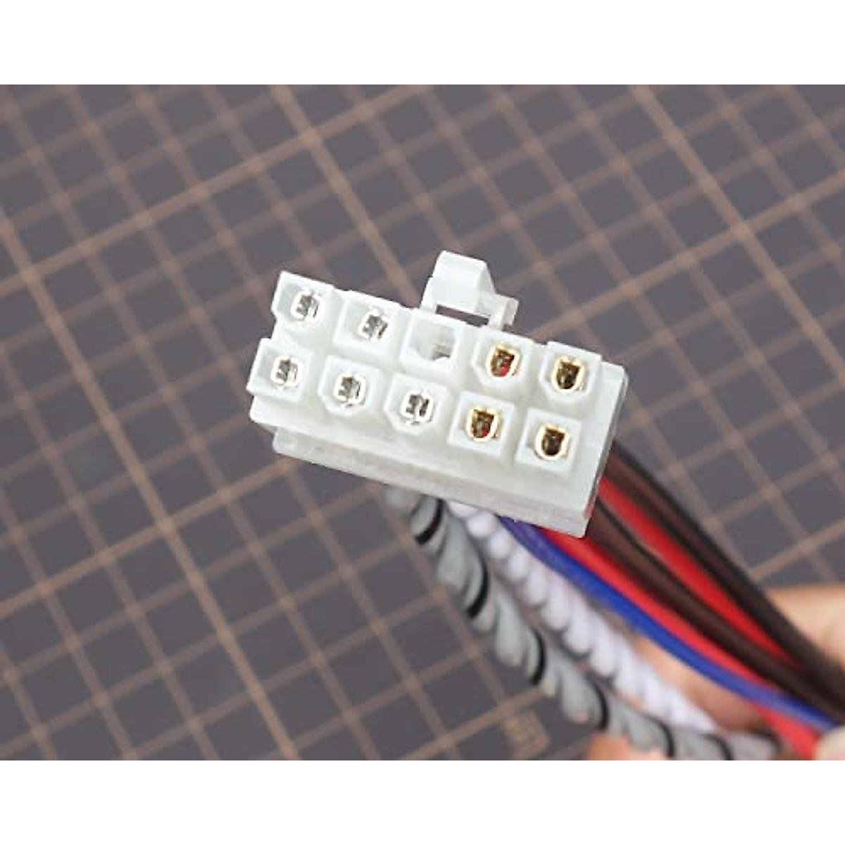 Anyqinsog 10-pin Harness Plug Power High Level Input Cable Wire Harness Compatible with Rockville SS8P and JBL BassPro Nano SW68A-S Car/Truck Subwoofer