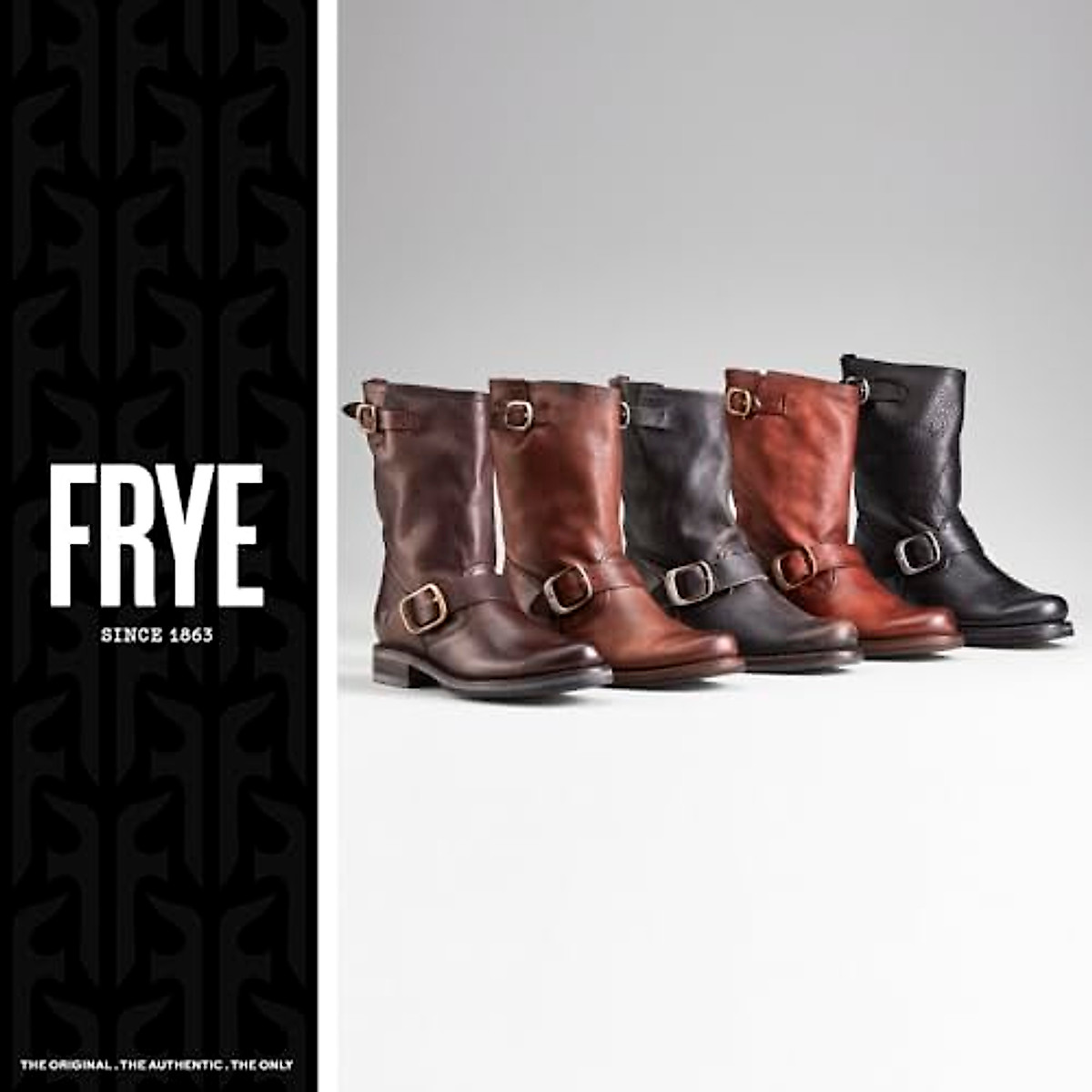 Frye Veronica Short Boots for Women Made from Full-Grain Leather with Antique Metal Hardware, Goodyear Welt Construction, and Rubber Lug Soles – 6 ¾” Shaft Height, Stone - 9 M