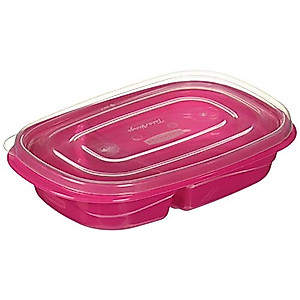 Rubbermaid TakeAlongs Sandwich Food Storage Containers, 3.7 Cup, Colors may vary