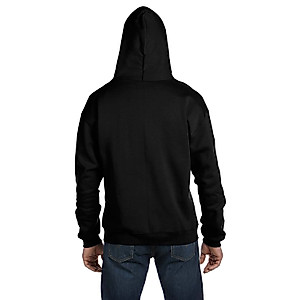 Champion Adult 50/50 Full-Zip Hooded Sweatshirt, Black, Large