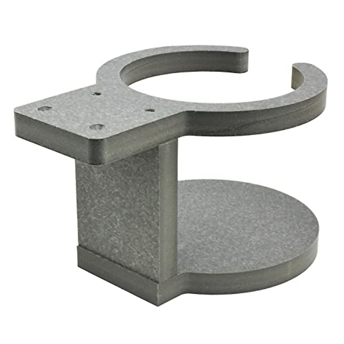 Poly Cup Holder for Adirondack Chair or Patio, Fits Standard- Large Cups (Charcoal Gray)