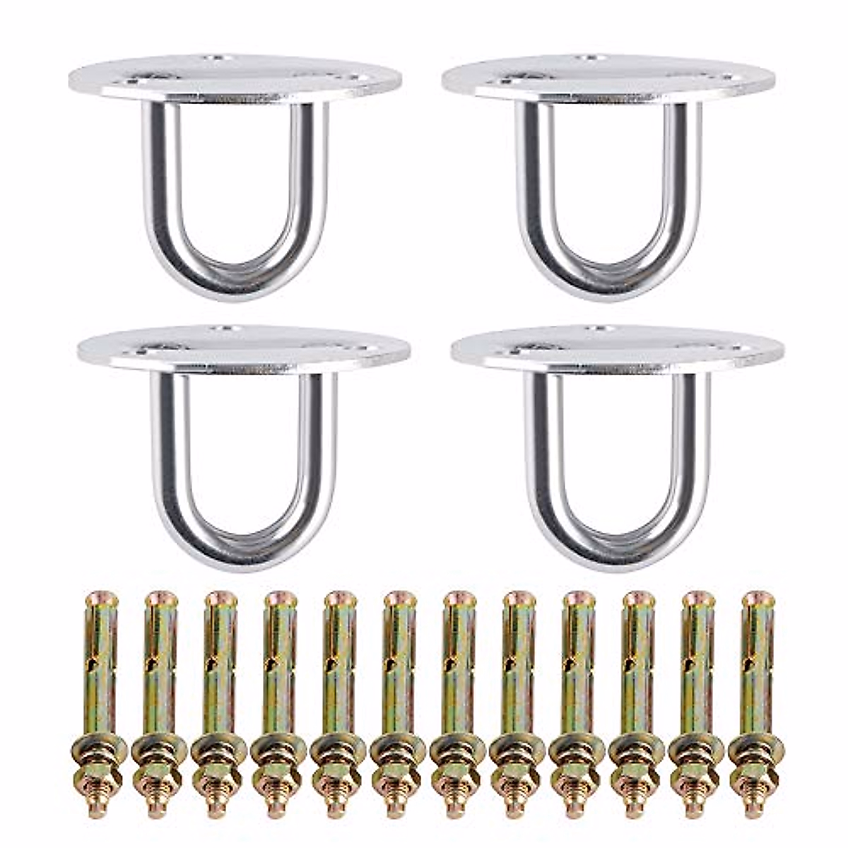 Alise Stainless Steel Ceiling Hooks Hammock Swing Hook Hanger Heavy Duty Eyebolt Hanging Kit,DD004-4P 4 Pack