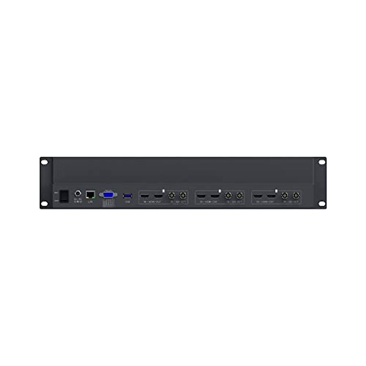 LILLIPUT RM-503S 3 X 5 inch Full HD 2RU Rack Mount Monitor 1920x1080 HDMI 2.0, 3G-SDI Input and Output with Waveform and Vector Functions