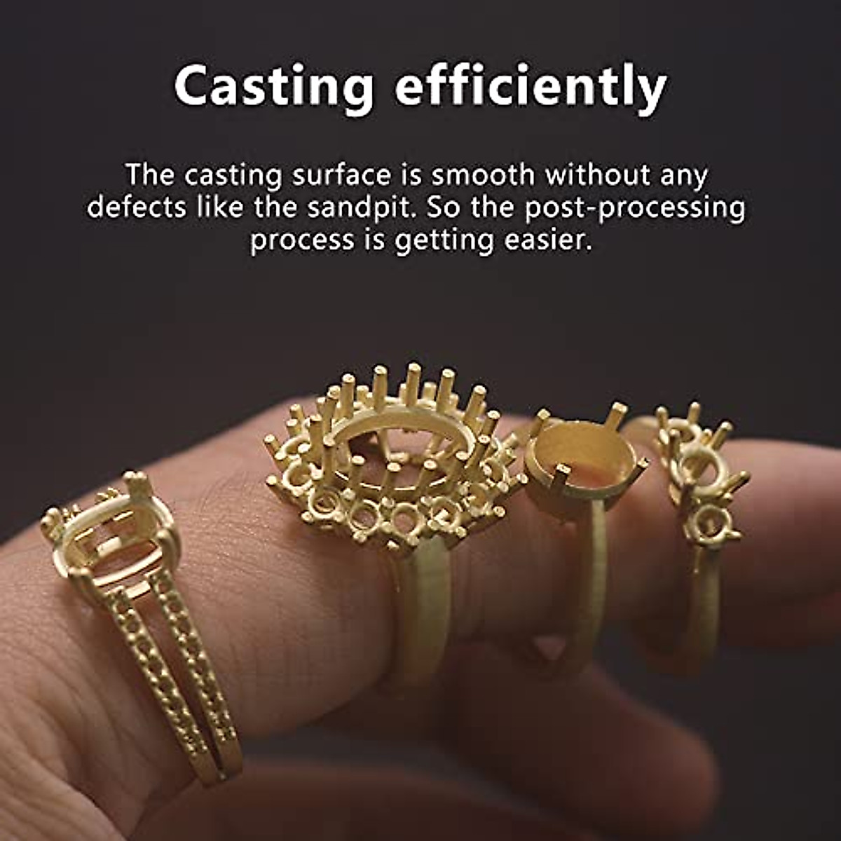 IFUN Jewelry Casting Resin for LCD 3D Printer Lost Wax Dental Casting UV-Curing Resin 405nm-Easy to Print- High Resolution Photosensitive Castable Resin Liquid- Bright Green 500ml