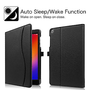 Fintie Case for Asus ZenPad 3S 10 Z500M / Z10 ZT500KL - Multi-Angle Viewing Folio Stand Cover with Pocket for ZenPad 3S 10 / Verizon Z10 9.7-Inch Tablet (Black)