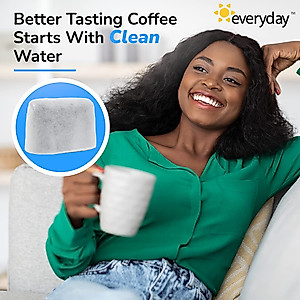 Everyday KWF-12 Charcoal Water Filters for Keurig Coffee Machines, 12 Count (Pack of 1), White