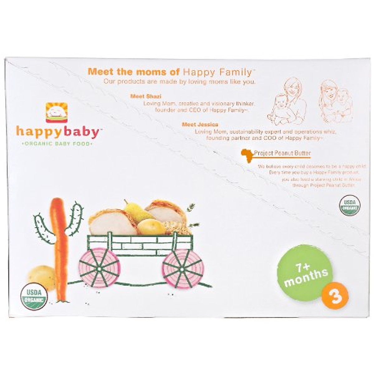 Happy Baby Organic Stage 3 Baby Food, Hearty Meals, Root Vegetables & Turkey with Quinoa, 4 Ounce (Pack of 8)