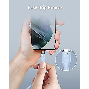 VOLTME USB C Cable, 60W USB C to USB C Cable 6ft, USB 2.0 Type C Charging Cable Fast Charge Cord for MacBook Pro 2020, iPad Pro 2020, iPad Air 4/5, MacBook Air 2020, Galaxy S21, Switch (Blue)