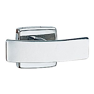 Bobrick 6727 ClassicSeries Stainless Steel Surface Mounted Double Robe Hook, Satin-Finish, 2" Length x 2" Width x 2-5/16" Projection