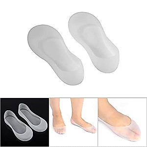 Silicone Socks, 1Pair Silicone Moisturizing Socks Comfortable and Reusable Moisturizing Gel Socks for Women Men Dry Cracking Skin (L)