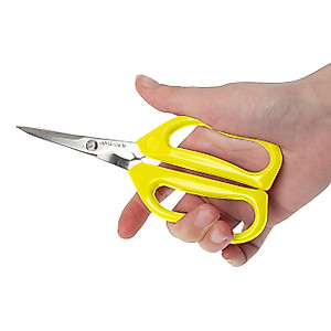 Joyce Chen Original Unlimited Kitchen Scissors All Purpose Dishwasher Safe Kitchen Shears With Comfortable Handles, Red and Yellow