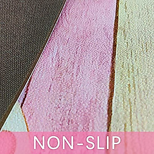 VAYNEIOJOY Easter Decorative Kitchen Mats Cushioned Anti-Fatigue Rugs Set of 2, Cartoon Funny Rabbit Bunny Eggs Decor, Seasonal Spring Easter Waterproof Non Slip Heavy Duty PVC Rug Floor Doormat