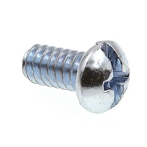 Prime-Line 9004521 Machine Screws, Round Head, Phillips/Slotted Combination Drive, #10-24 x 3/8 In. (100 Pack)