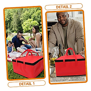 NOLITOY 2pcs Insulation Bags Storage Bag Shopping Non-woven Fabric Outdoor