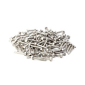 THE CIMPLE CO #14 Size, 1 1/2" Length (38mm) - Self Tapping/Drilling Screw - 410 Stainless Steel (Exceptional Wear and Very Corrosion Resistant) - Hex Washer Head - 100pcs